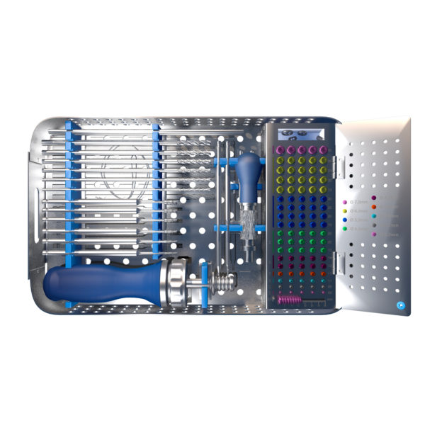 Instrument Kit Tray (with screw caddy) - Novetech Surgery